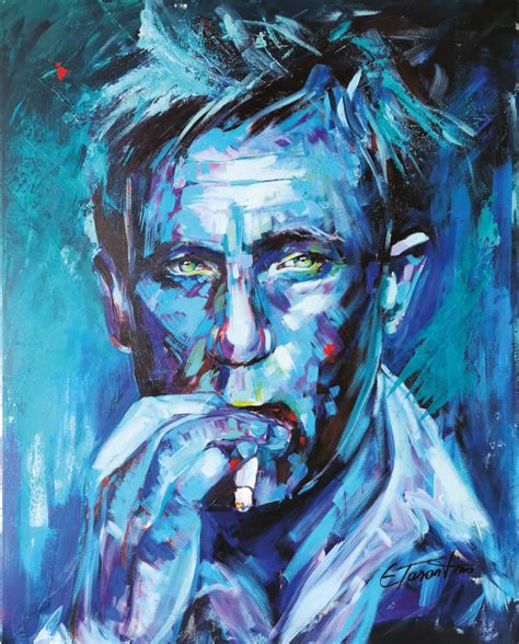 „monochrom Das Expressive Portrait Männlich Farbenlaube