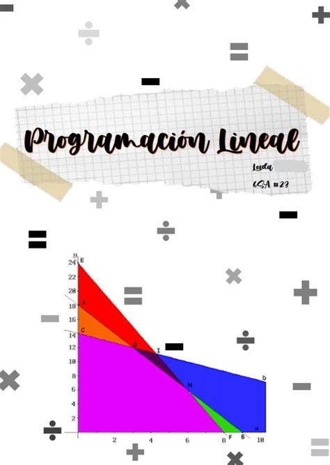 Programación Lineal Programación Lineal Portadas Programacion