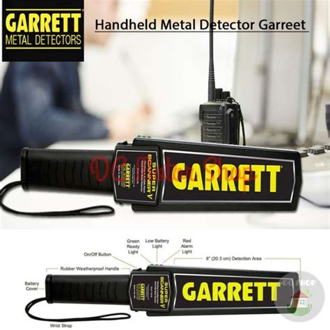 Promo Handheld Metal Detector Metal Alat Deteksi Logam Emas Garrett Original Diskon 50 Di