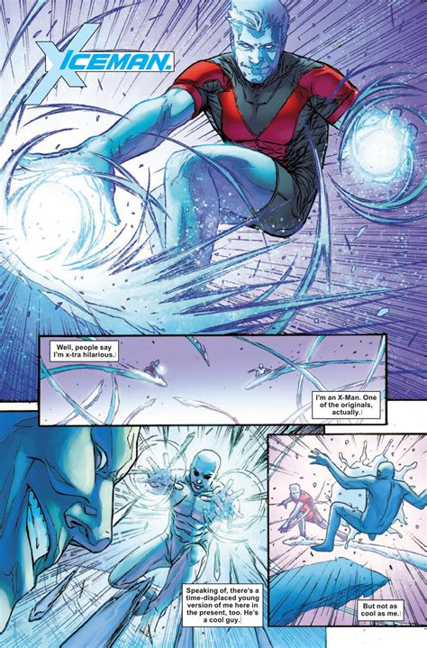 First Look Marvels Iceman Stops Villains Cold Previews World