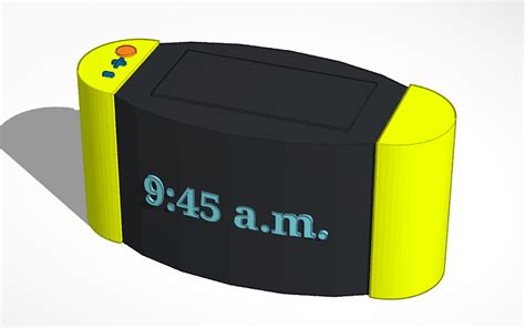 3d Design Alarm Clock Tinkercad