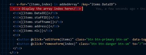 Javascript Question How To Get An Array Index Id In Vuejs Stack Overflow