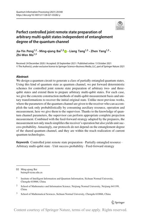 Perfect Controlled Joint Remote State Preparation Of Arbitrary Multi Qubit States Independent Of
