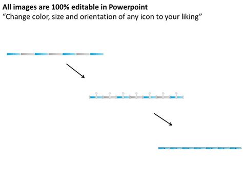 0115 Seven Staged Linear Timeline Diagram Powerpoint Template Templates PowerPoint