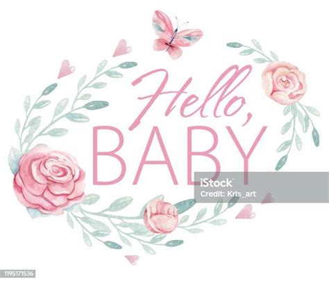 베이비 샤워 수채화 소녀 디자인 요소입니다 베이비 핑크 생일 일러스트 세트입니다 신생아 파티 초대 0명에 대한 스톡 벡터 아트 및 기타 이미지 Istock