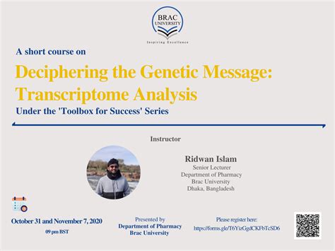 A Short Course On ‘deciphering The Genetic Message Transcriptome Analysis Brac University