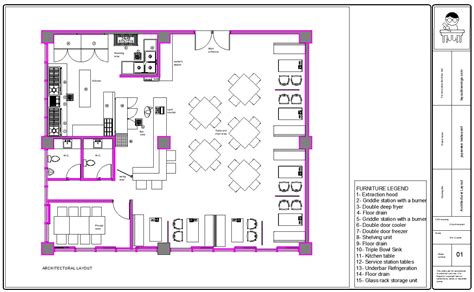 Japanese Restaurant Pdf Layout Drawings