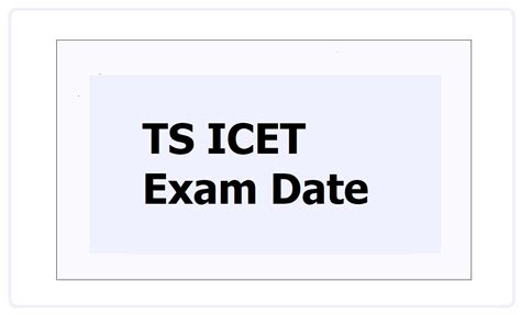 TG ICET Exam Date Download Exam Schedule From Icet Tsche Ac In