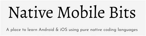 Love You Android “native Mobile Bits” Turns 1 Today 🧡 By Sachin