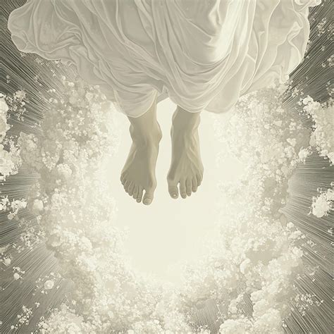 Detailed Illustration Of Marys Feet Leaving The Ground Premium Ai