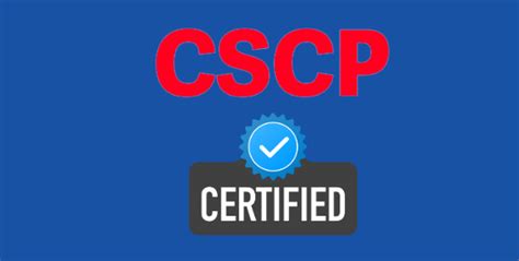 Cscp Certification Test And Flashcards