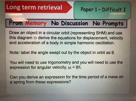 A Level Physics Revision Edexcel Paper 1 Teaching Resources