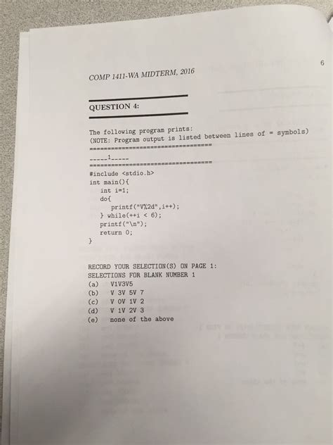 solved the following program prints record your