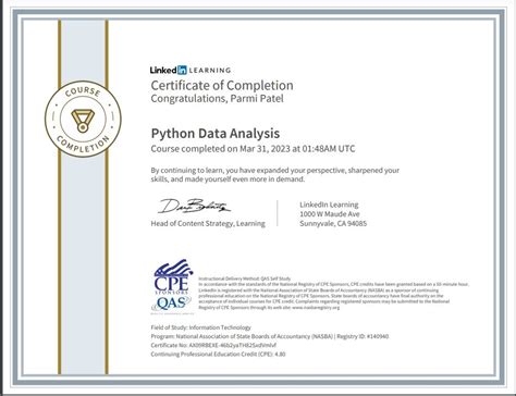 Parmi Patel On Linkedin Python Dataanalysis Linkedinlearning