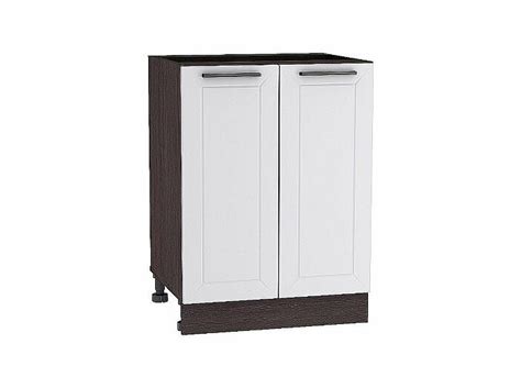 Шкаф на кухню нижний под мойку с 2 мя дверцами Глетчер НМ 600 Гейнсборо Силк Венге — купить