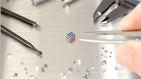 The Worlds Smallest Metal Rubiks Cube Created In Honor Of The Toys 50th Anniversary