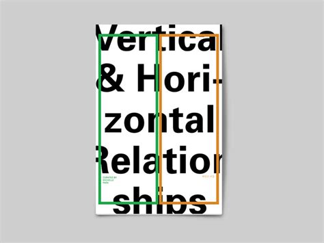 Vertical And Horizontal Relationships By Yeon Soo Park BFA Communication Design Parsons