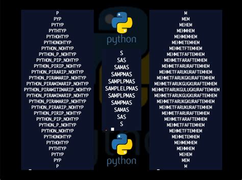 Python Ile Yazıyı Piramit Gibi Çizdirme