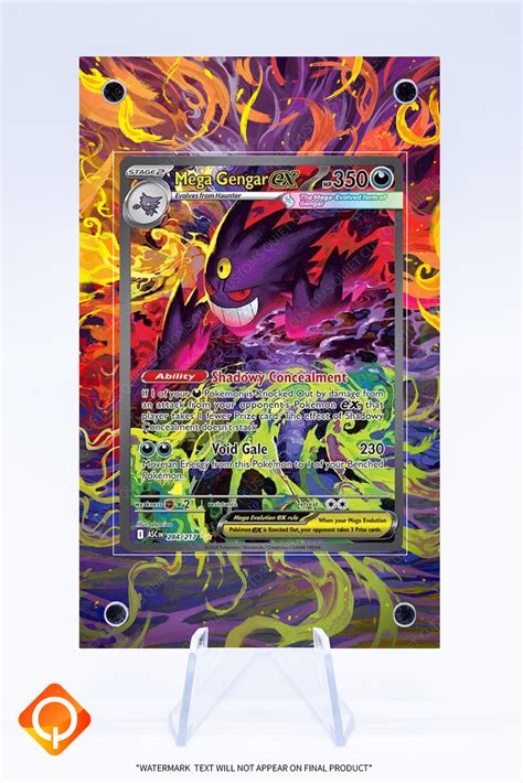 Gengar Mega Ex 284 217 Case Art Guard Ungraded