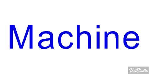Machine Word Animated  Logo Designs