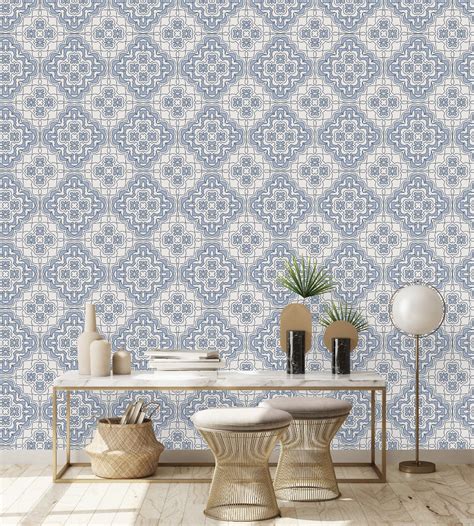 Abstract Light Geometrical Pattern Wallpaper