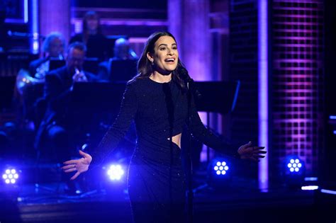 Lea Michele Funny Girl Tonight Show Starring Jimmy Fallon Tv Style