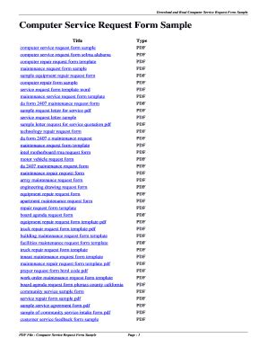 Fillable Online Look Clumagz Computer Service Request Form Sample Computer Service Request Form