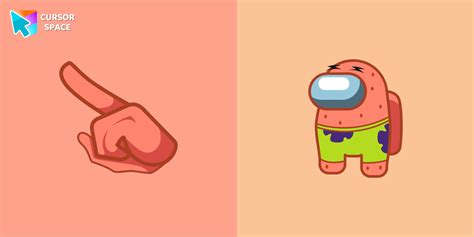 Custom Cursor Custom Cursor Among Us Patrick Star Character Theme For