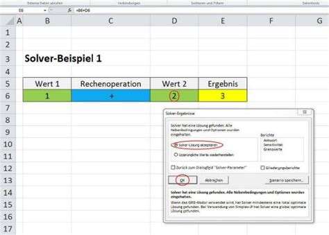 Die Arbeitsweise Des Excel Solvers Verstehen