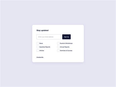 Dribbble Day 1404 Subscribe Form Ui Designpng By Ildiko Gaspar