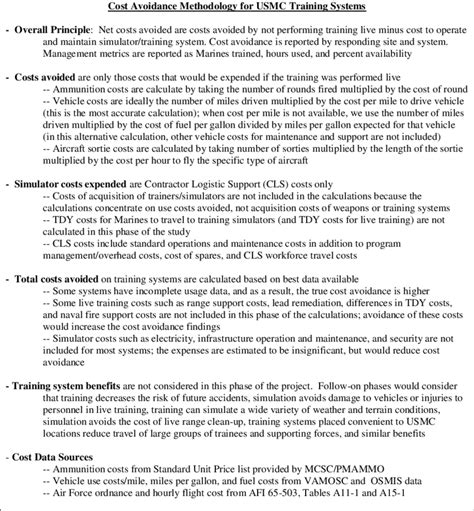 Cost Avoidance Methodology Download Scientific Diagram