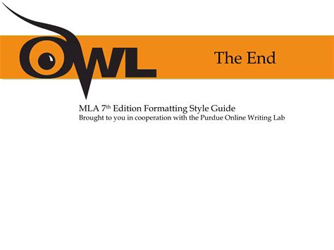 Purdue Owl Mla Format Ppt Poetry Books And Literature
