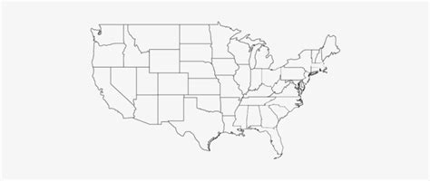 50 States Blank Map Of Usa