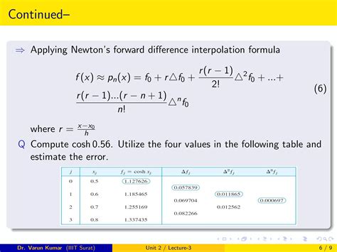 Newtons Forwardbackward Difference Interpolation Pdf