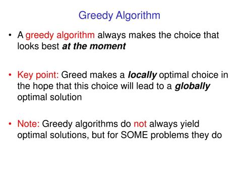 Ppt Greedy Algorithm Powerpoint Presentation Free Download Id5916440