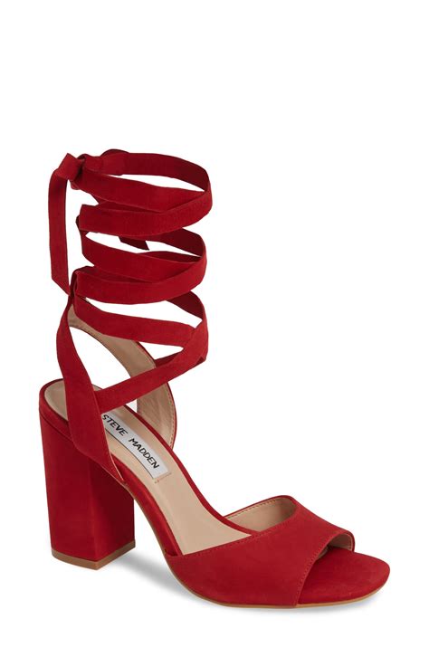 Steve Madden Kenny Ankle Wrap Sandal Women Nordstrom Nordstrom Heels Ankle Wrap Sandals