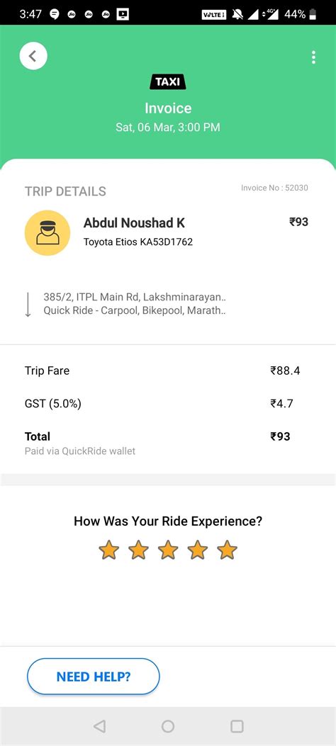 Deep Ranjan On Linkedin This Is My First Experience With Quick Ride The Price Is Almost 15 Lesser…