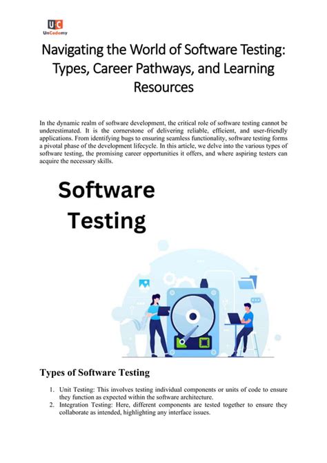 Navigating The World Of Software Testingpdf
