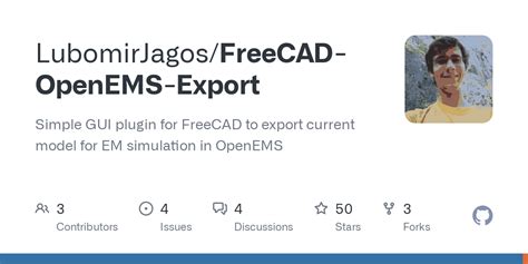 GitHub LubomirJagos FreeCAD OpenEMS Export Simple GUI Plugin For FreeCAD To Export Current