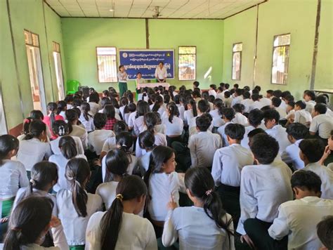 နောင်ကုလားရွာကြီး အ‌ခြေခံပညာအလယ်တန်း‌ကျောင်း၌ စာဖတ်ရှိန်မြှင့်တင်ရေး လူငယ်ရေးရာအသိပညာပေး ဟောပ