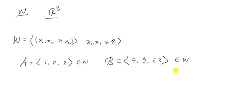 Solveddetermine Whether The Set W Is A Subspace Of R3 With The