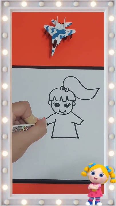 Как нарисовать Девочку How To Draw A Girl ДЕВОЧКА Sketch Girl как Drawing Shorts