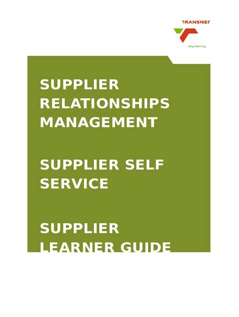 A Complete Guide To Supplier Relationship Management SRM Doc Template PdfFiller