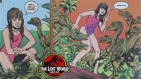 Young Girl Gets Attacked By Compys The Lost World Jurassic Park Comic