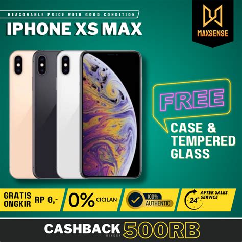 Jual Iphone Xs Max Xs X Gb Gb Gb Gb Second Original Fullsett All Operator