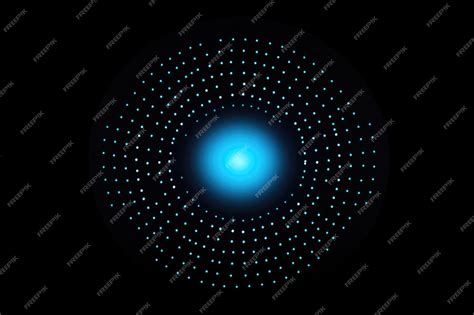 Premium Ai Image Cosmic Matrix Enigmatic Blue Glowing Dot In The Abyss