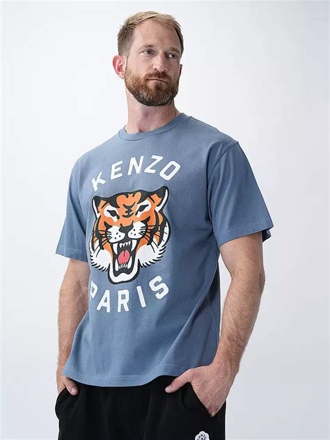 Kenzo T Shirt Lucky Tiger Hellblau