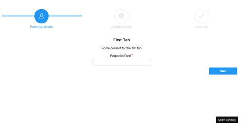 React Form Wizard Component Examples Codesandbox