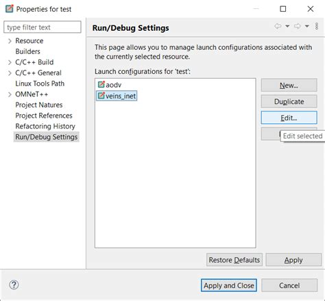 Run Debug Settings Download Scientific Diagram