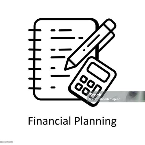 재무 계획 벡터 개요 낙서 디자인 그림입니다 흰색 배경의 기호 Eps 10 파일 가방에 대한 스톡 벡터 아트 및 기타 이미지